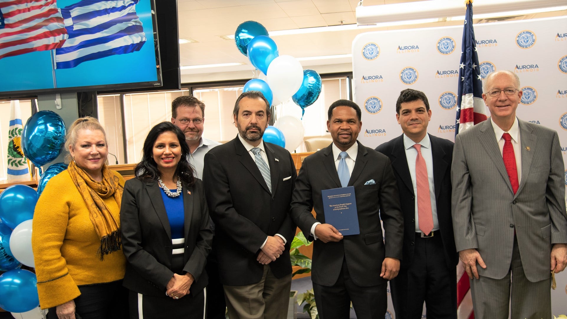 Consul General of Greece in Chicago honored by the City of Aurora, IL ...