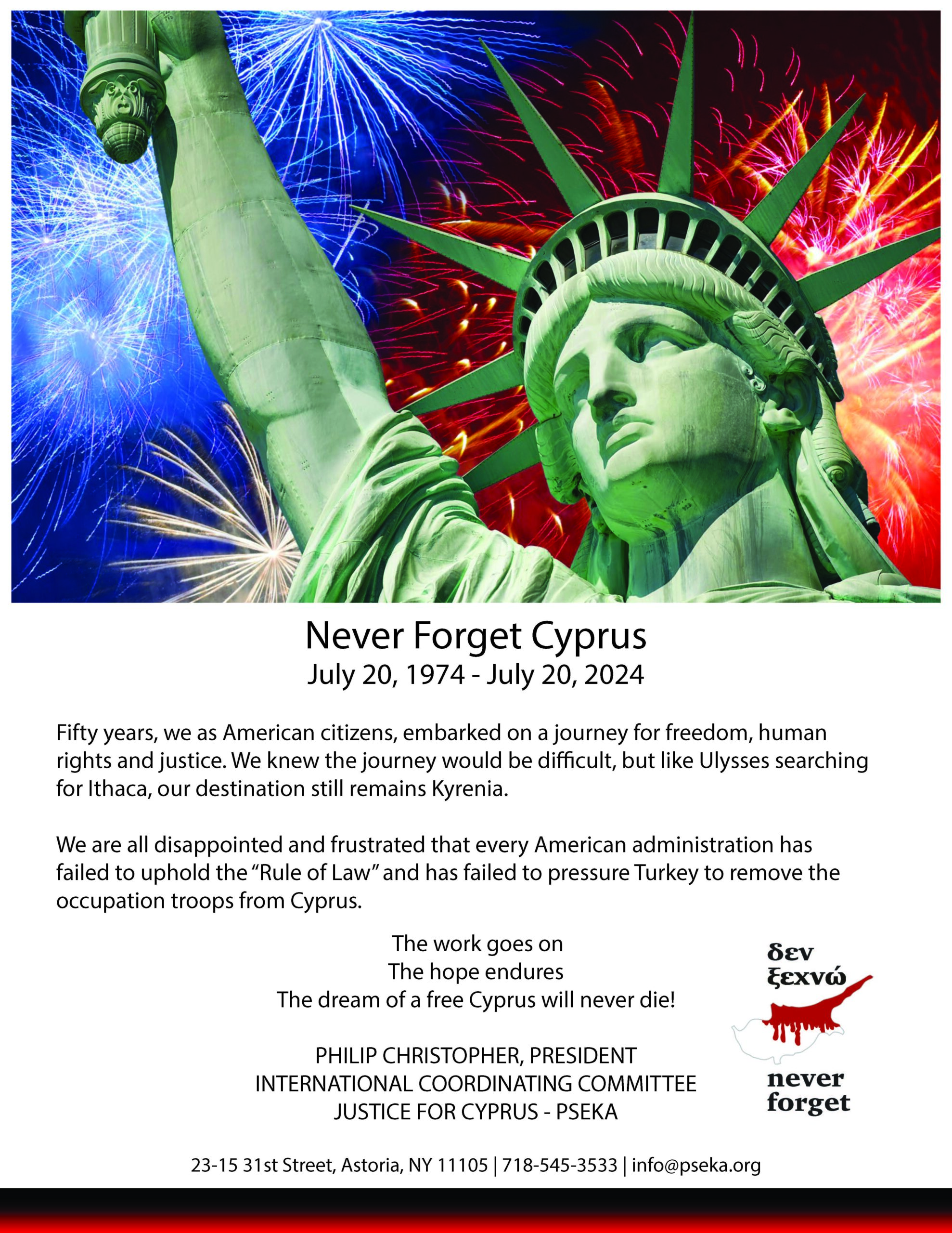 50 Years Occupation – Dark Anniversary – Never Forget Cyprus - Greek ...