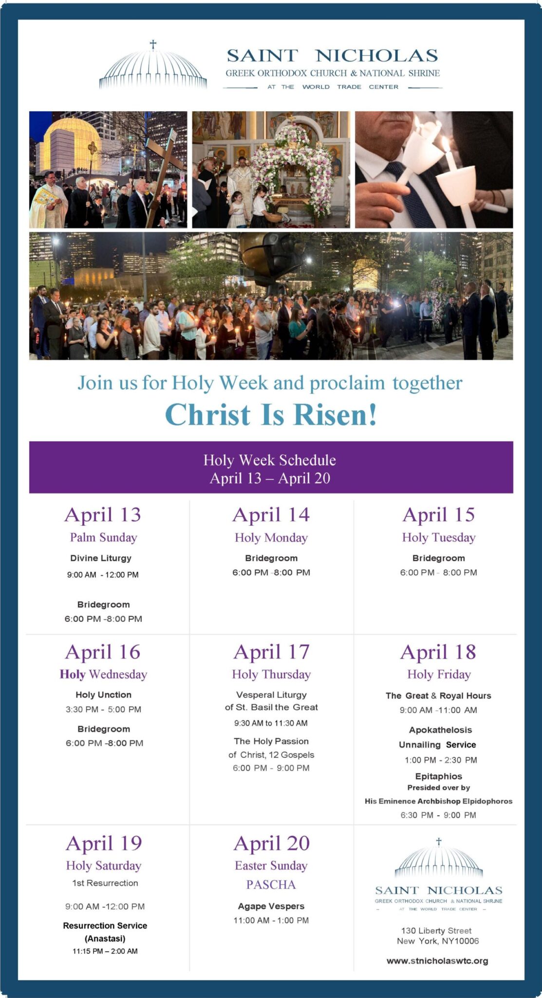 St Nicholas Greek Orthodox Church – Holy Week Schedule - Greek News USA