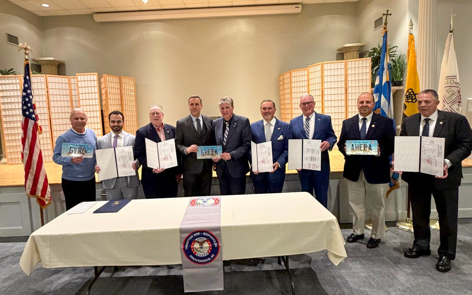 First-in-the-Nation Greek Heritage License Plate Celebrated in Rhode ...